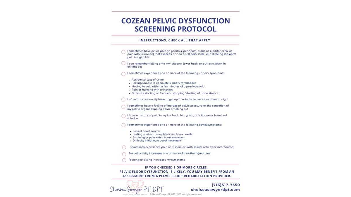 How Do I Know If I Need Pelvic Floor Therapy? | Chelsea Sawyer PT, DPT ...